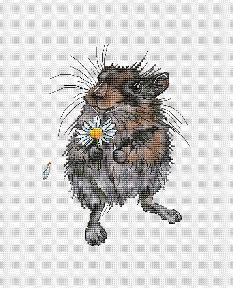 Hamster Cross Stitch Pattern Cute Little Hamster Cross Stitch - Etsy