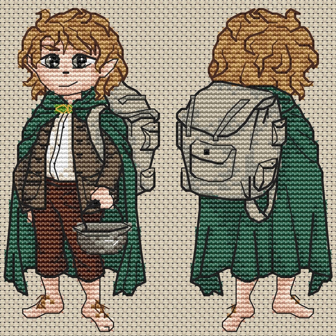 Sam Cross Stitch Pattern Hobbit Pattern Fantasy Pattern Middle-earth ...