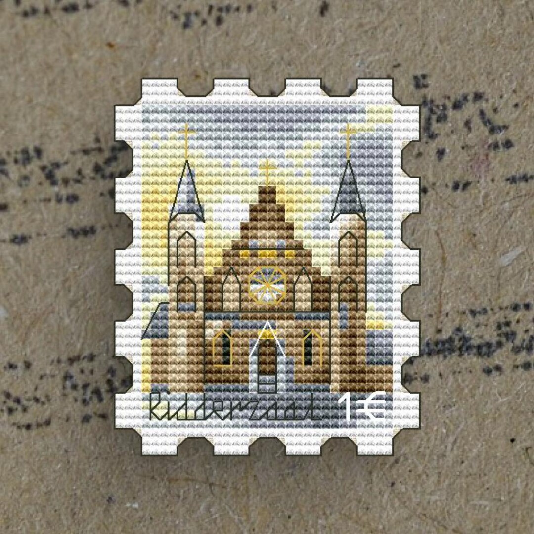 Ridderzaal Hall of Knights Cross Stitch Pattern, Postage Stamp (PDF ...