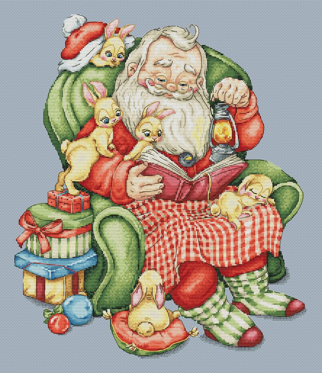 Santa Claus Cross Stitch Pattern Father Christmas Pattern Christmas PDF ...