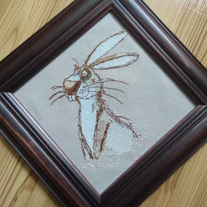 Rabbit Cross Stitch Pattern Cartoon PDF Pattern Bunny Embroidery Cute ...