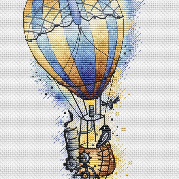 Balloon Cross Stitch - Etsy