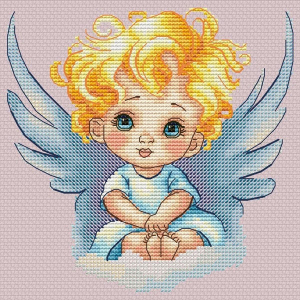 Angel Cross Stitch - Etsy