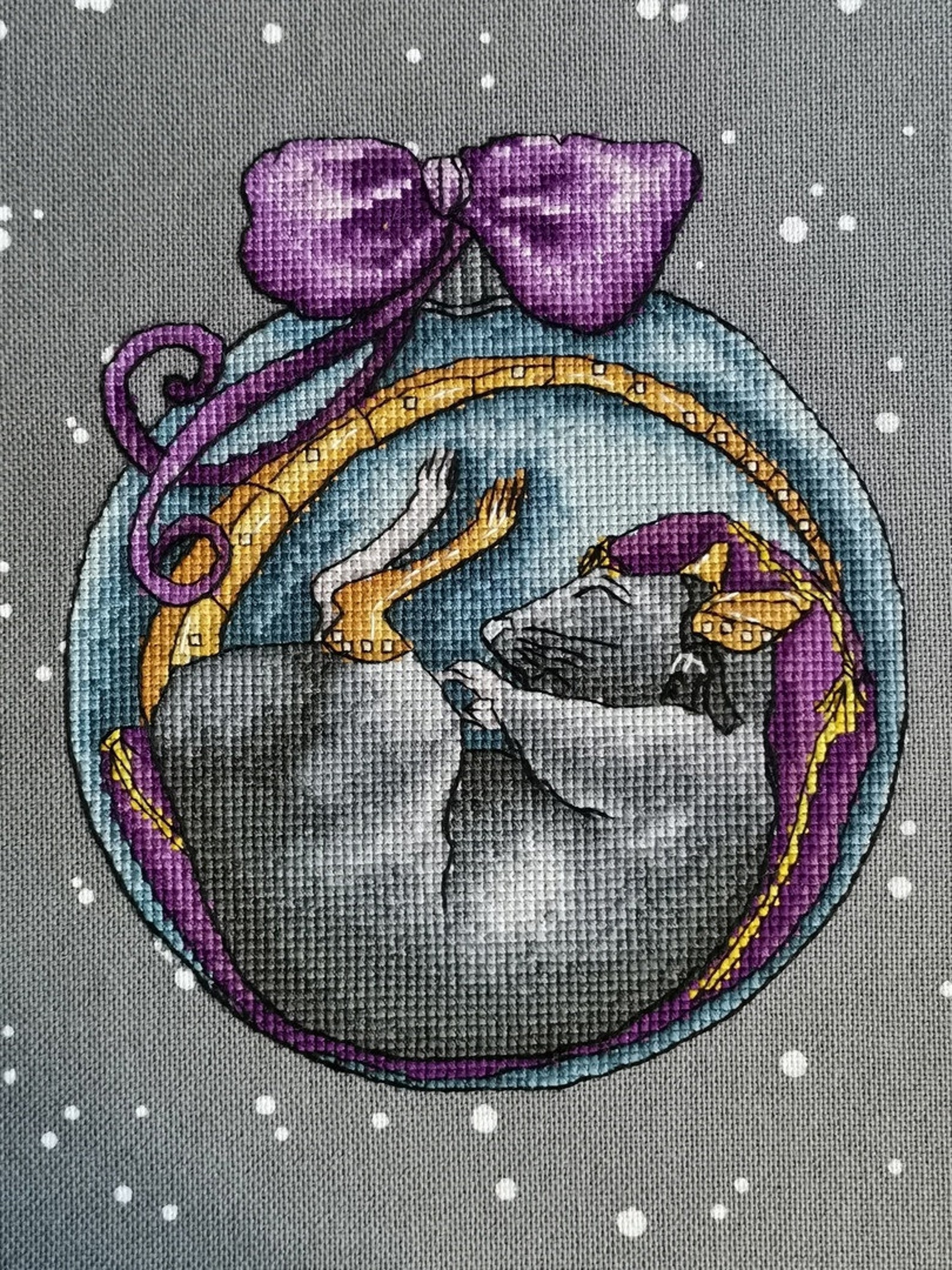 Christmas Rat Cross Stitch Pattern Steampunk Rat Pattern PDF - Etsy