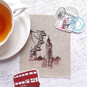 Big Ben Cross Stitch Pattern Ferris Wheel PDF Pattern London - Etsy