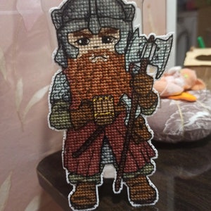 Dwarf Cross Stitch Pattern Warrior Pattern Fantasy Pattern Middle-earth ...