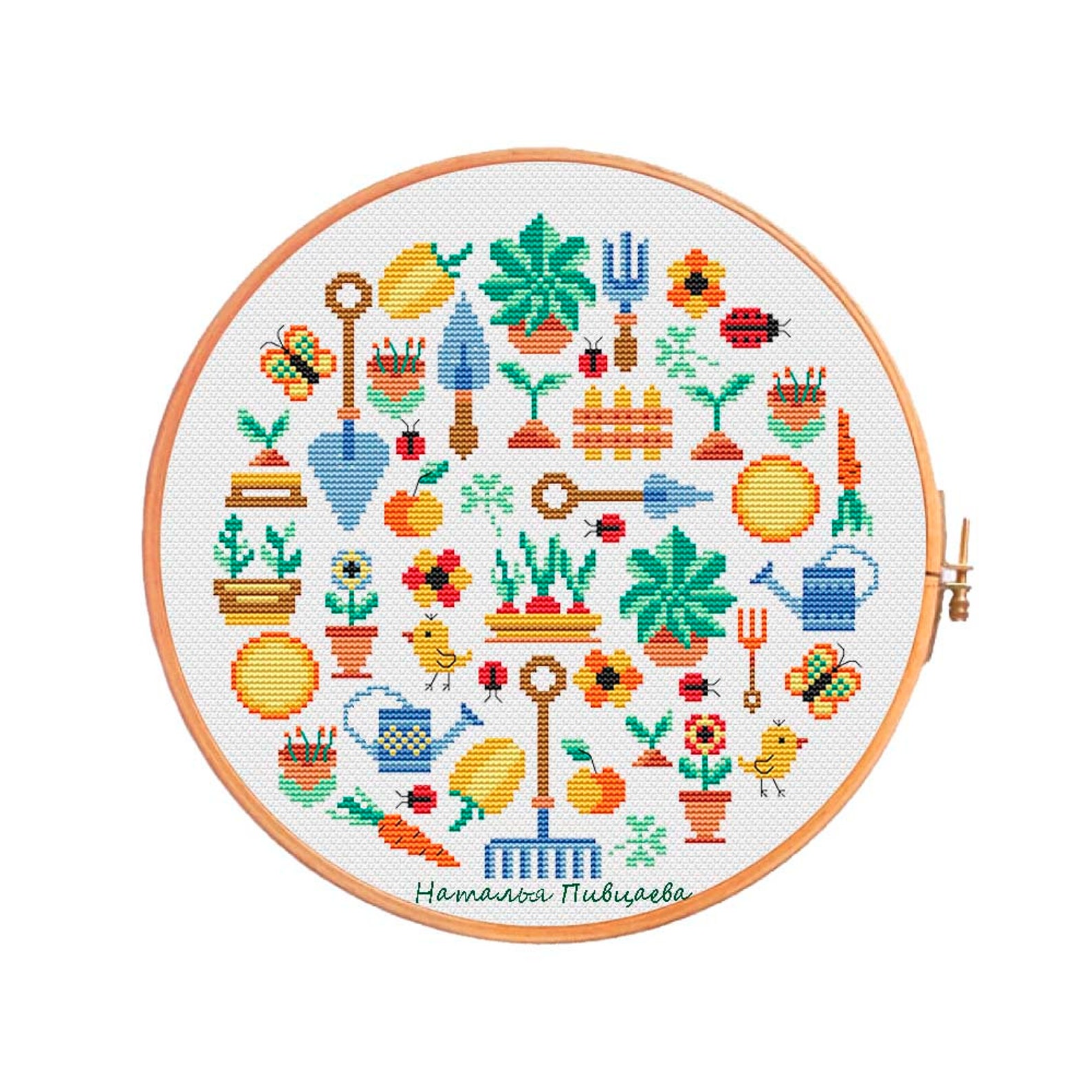 Garden Sampler Cross Stitch Pattern Garden Pattern PDF | Etsy