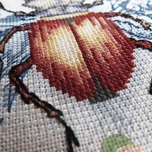 Beetle Cross Stitch Pattern Bug PDF Pattern Stag Beetle Cross Stitch ...