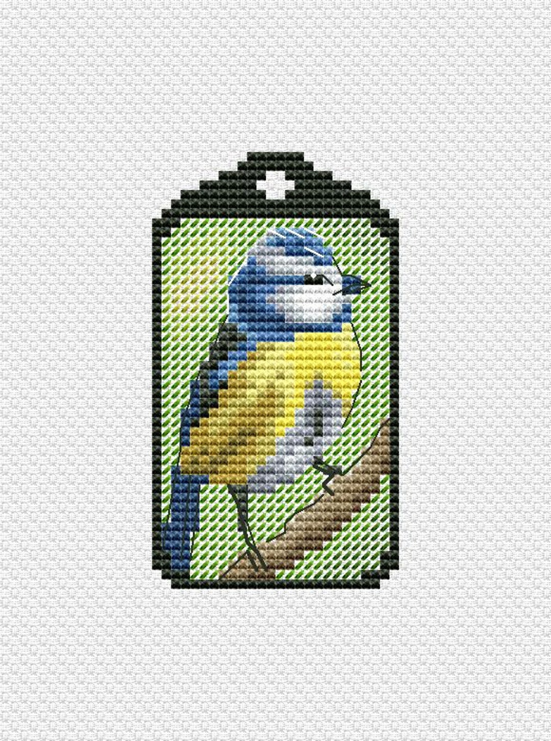 Small Bird Cross Stitch Pattern Bird Pattern Keychain PDF Pattern Small ...