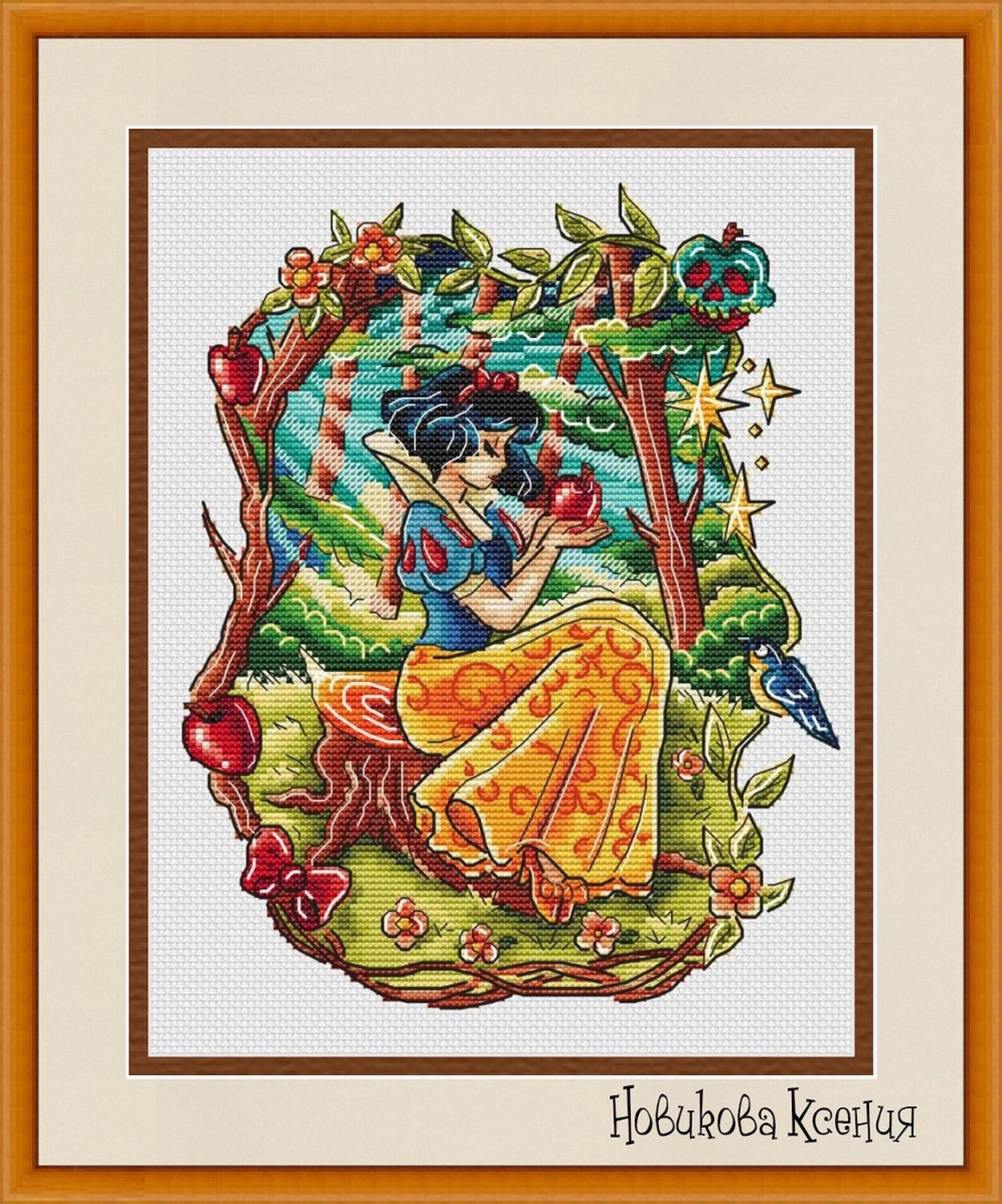 Snow White Cross Stitch Pattern Fairytale Cross Stitch - Etsy