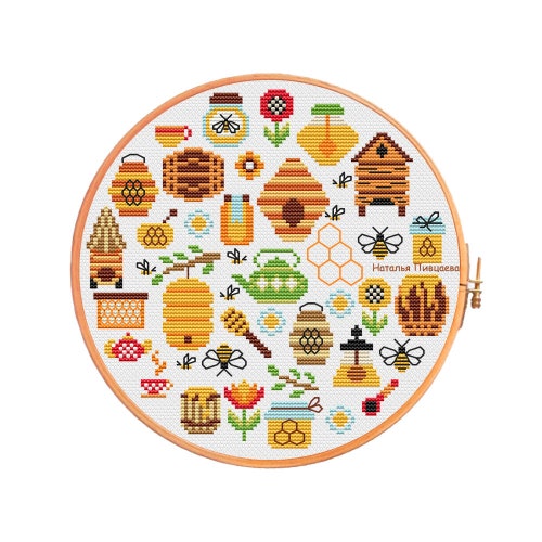 Bee Hive Cross Stitch Pattern Instant Download - Etsy