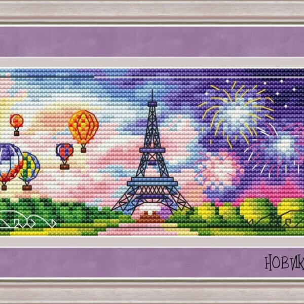 Paris Cross Stitch - Etsy
