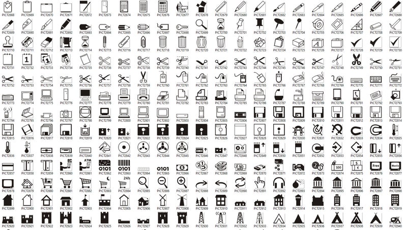5200 Collection Vector Graphics Icons Pictograms Symbols Vector ...