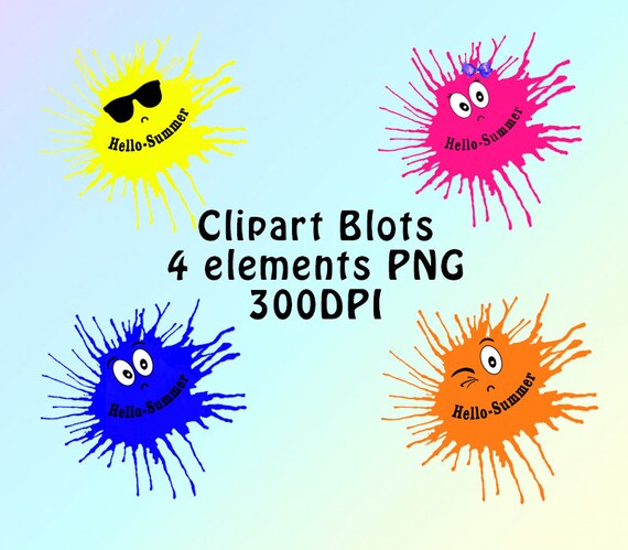 Blob Clipart Png Blob Sublimation Blob Download Splats Png | Etsy