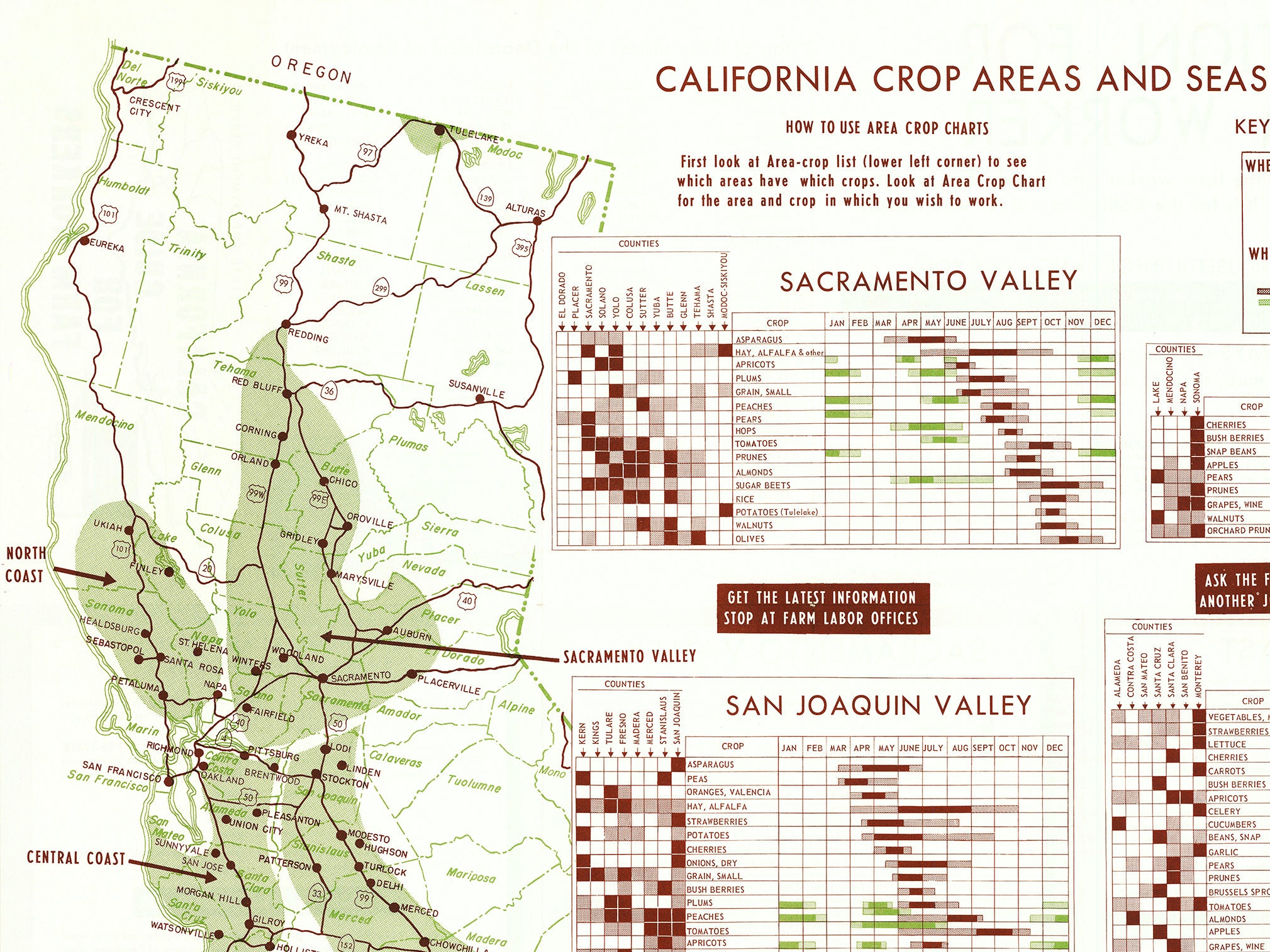 California Guide for Farm Workers, California Crops Areas and Season of ...