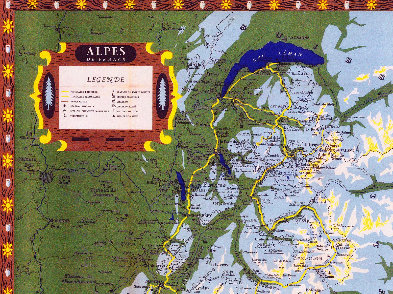 French Alps Map Alps Poster Map Alps Wall Art French Home - Etsy