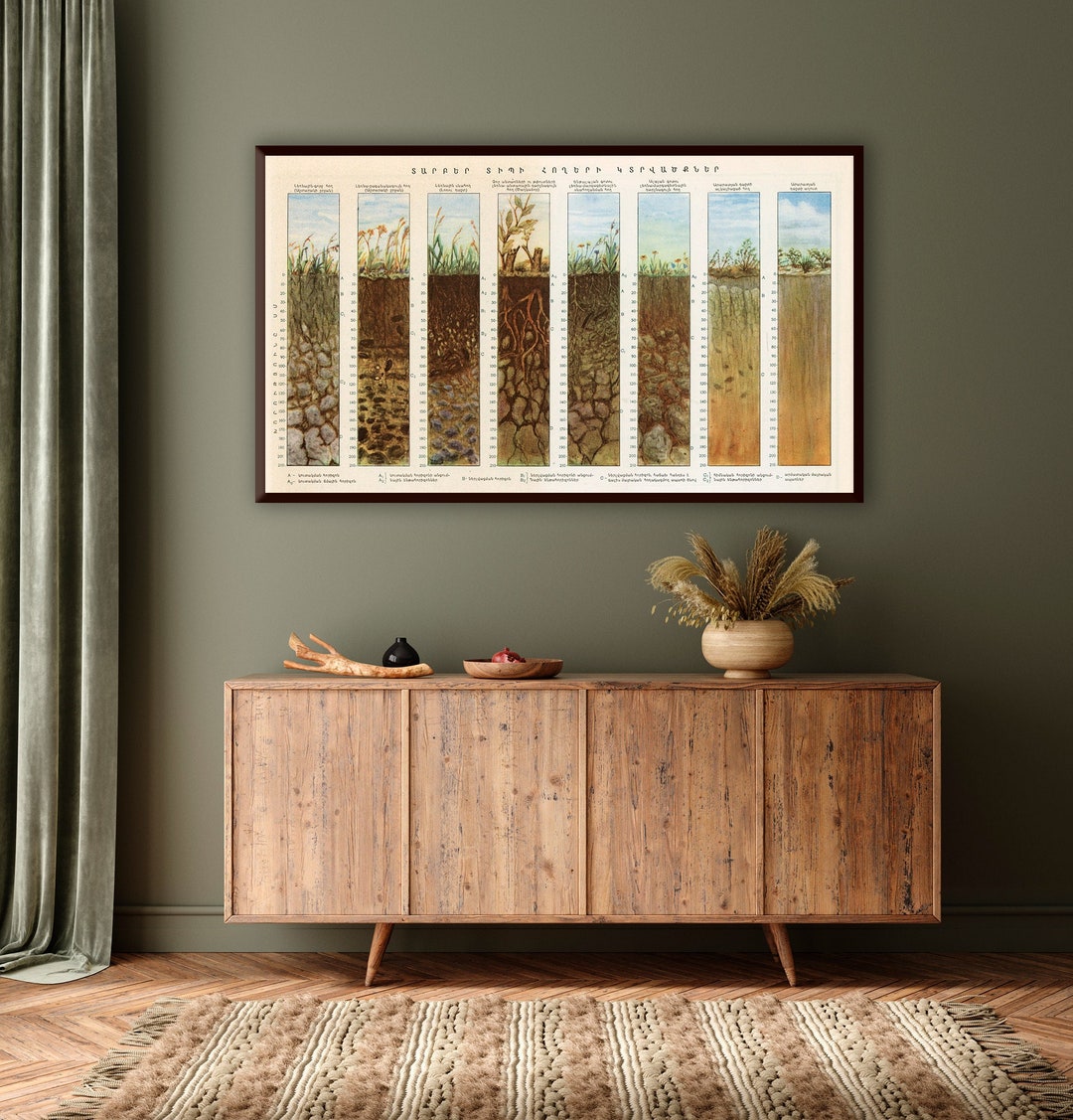 Vintage Soil Types Poster: 1960s Agronomy Wall Art - Etsy