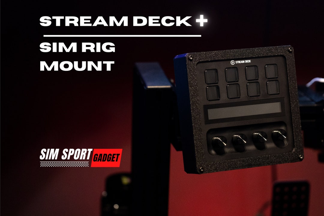 Stream Deck Plus Enclosure With Adjustable Mount for Profile Sim Racing ...