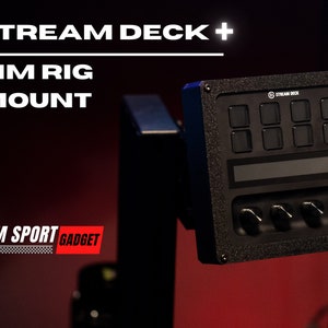 Stream Deck Plus Enclosure With Adjustable Mount for Profile Sim Racing ...