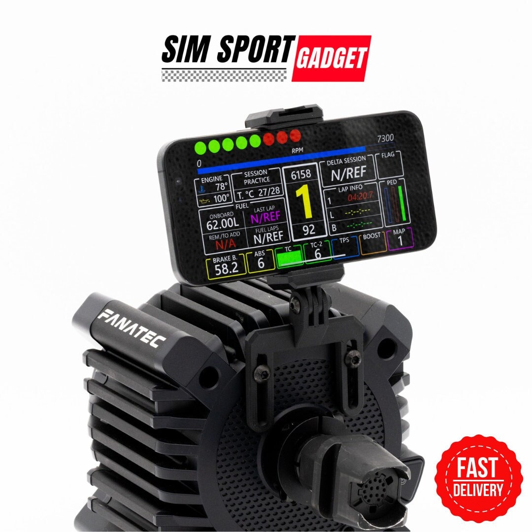 Adjustable Phone Dashboard Mount for Wheelbases | Fanatec | Simagic ...