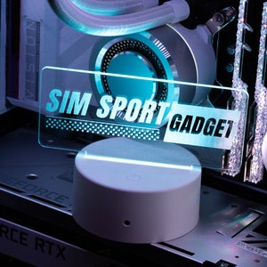RGB Logo Light for Sim Racing Rig | Decoration | PC Case | - Etsy