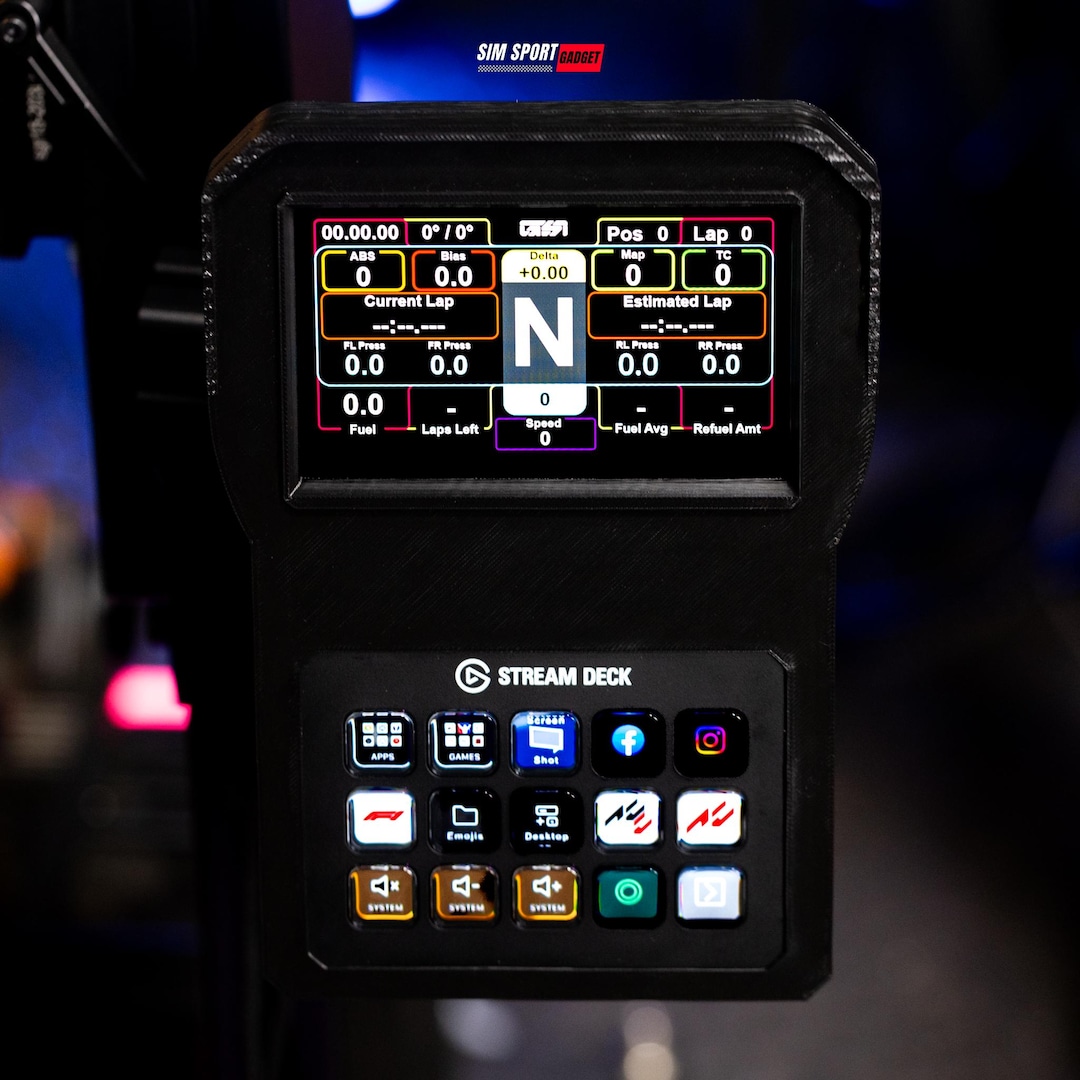 5-inch Touchscreen Stream Deck Combo Racing Dashboard for Sim Racing ...