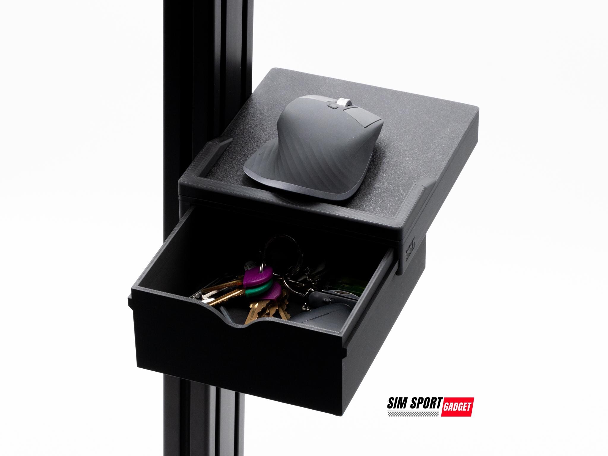 Mouse Pad With Rail and Storage for Sim Racing Rig | Flight Simulator ...