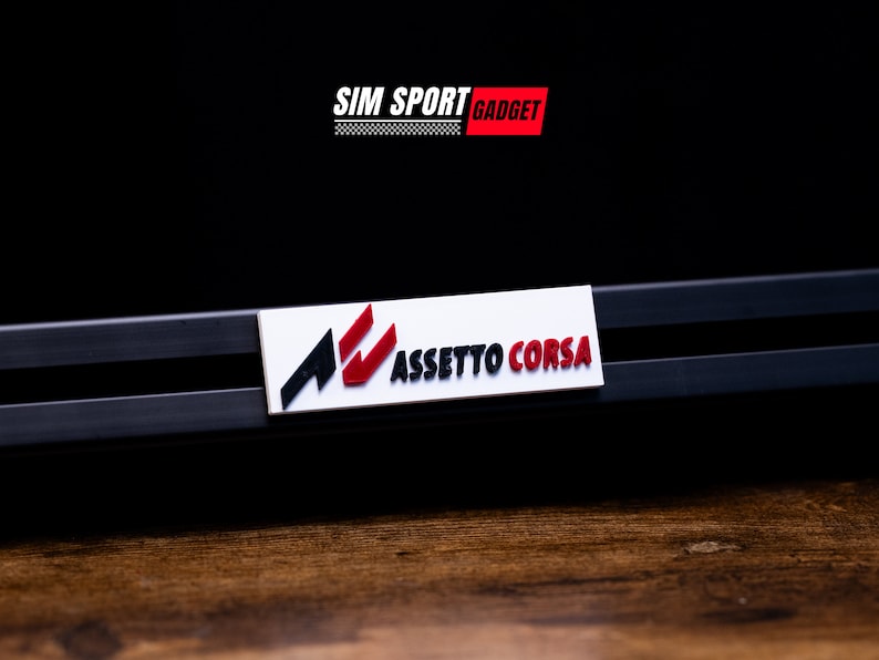 Assetto Corsa 3D Logo Art Decor for Sim Racing - Etsy