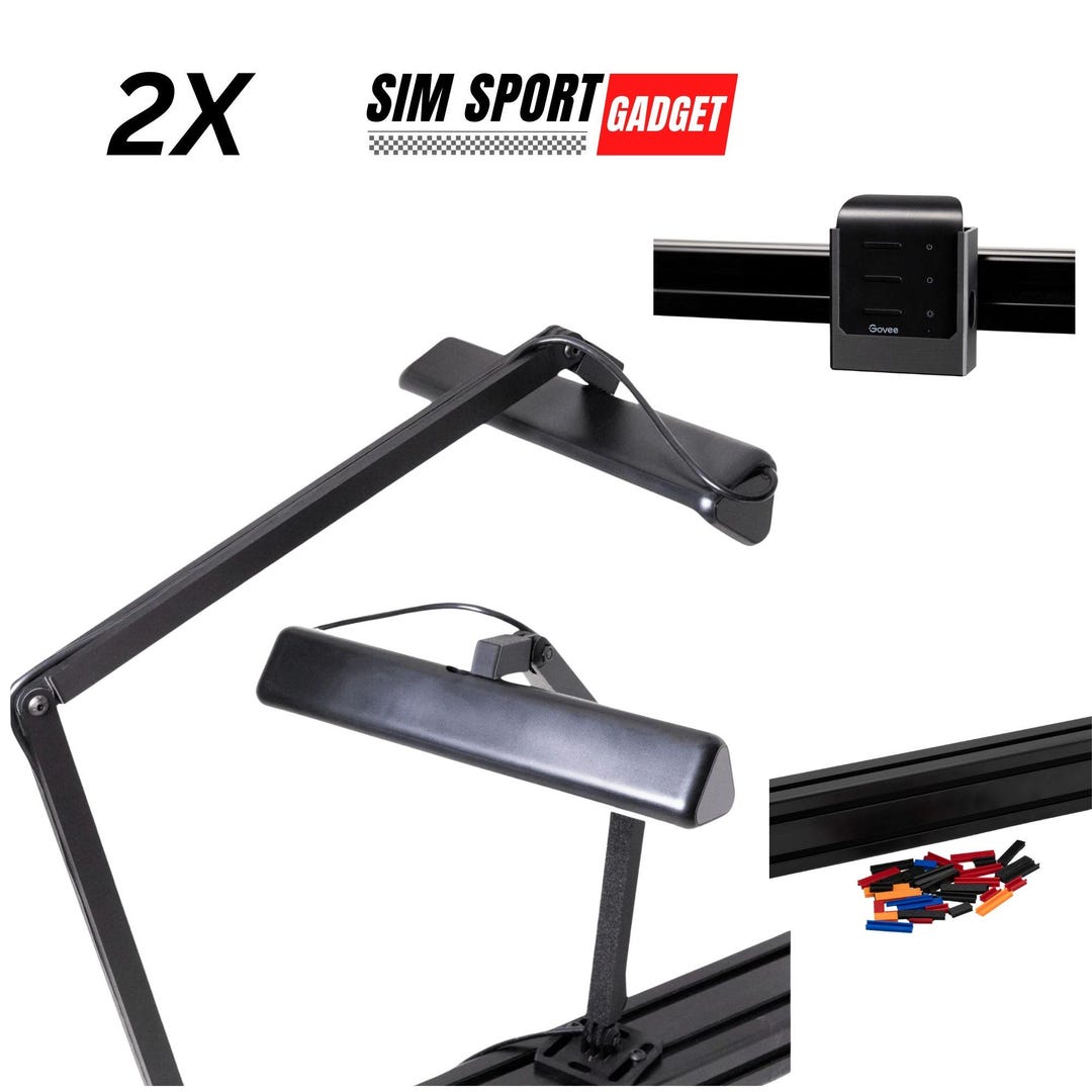 Govee RGB Light Mount + Remote Mount Bundle for Sim Racing Aluminum ...