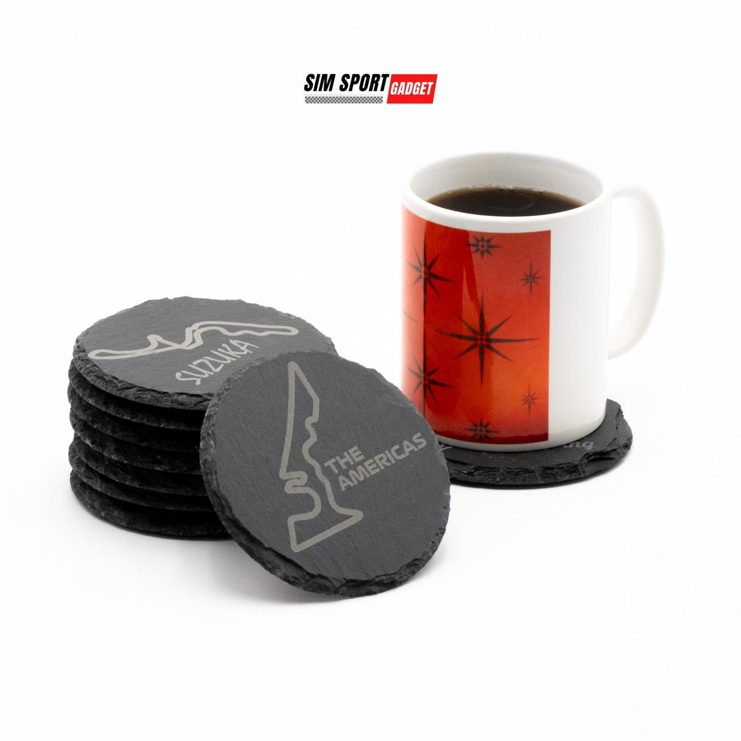Slate Coasters for Formula 1 Fans | Sim Racing | Living Room | Man Cave ...