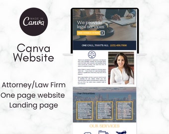 Canva Law Firm - Etsy