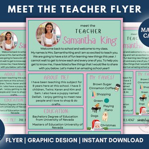Meet the Teacher Pastel, Meet the Teacher Template, Meet the Teacher ...