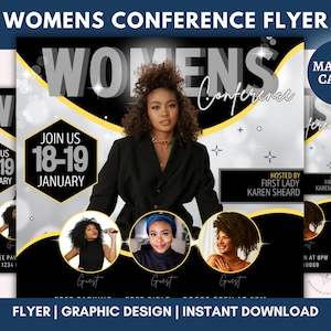Editable Women Empowerment Flyer, Women Event Flyer, Guest Speakers Flyer, Workshop Flyer, Event ...