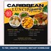 Editable Caribbean Food Flyer: Restaurant Specials, Canva Template - Etsy