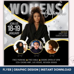 Editable Women Empowerment Flyer, Women Event Flyer, Guest Speakers Flyer, Workshop Flyer, Event ...
