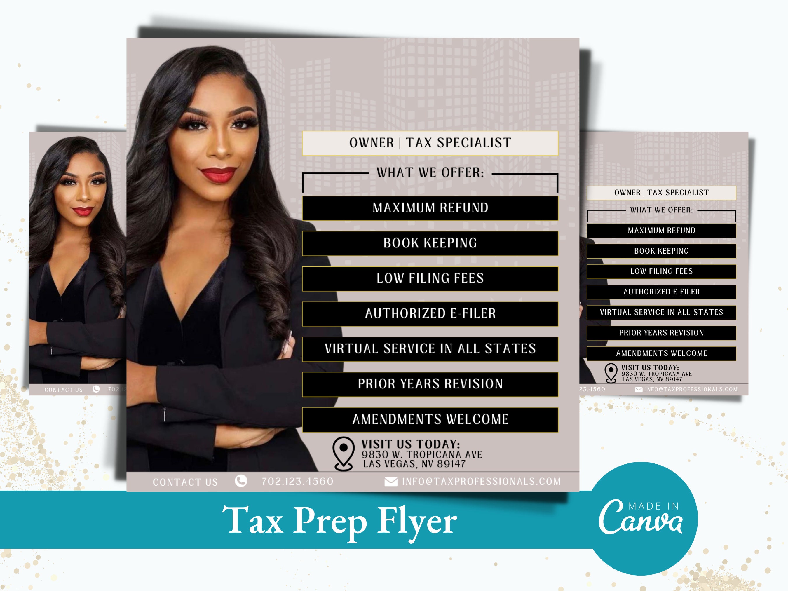 Tax Prep Flyer, Tax Services Flyer, Small Business Services ...