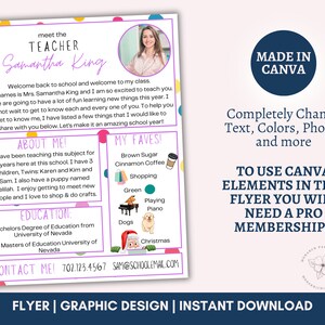 Meet the Teacher Pastel, Meet the Teacher Template, Meet the Teacher ...