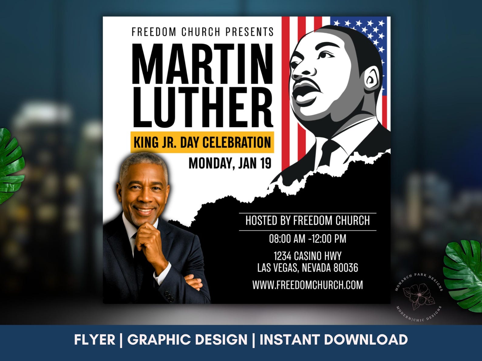 I Have a Dream MLK Celebration Flyer, Editable Canva Template - Etsy