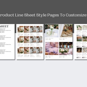 Wholesale Line Sheet Template for Product Sales Line Sheet - Etsy