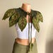Felted Green Leaf Capelet, Woodland Festival Outfit, Forest Fairy Cape ...