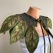Felted Green Leaf Capelet, Woodland Festival Outfit, Forest Fairy Cape ...