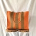 Summer Straw Bag, Orange Raffia Bag, Womens Summer Bags, Natural Straw ...