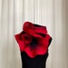 Elegant Felted Bag Red Bag With Ruffle Black Felt Bag - Etsy