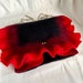 Elegant Felted Bag Red Bag With Ruffle Black Felt Bag - Etsy
