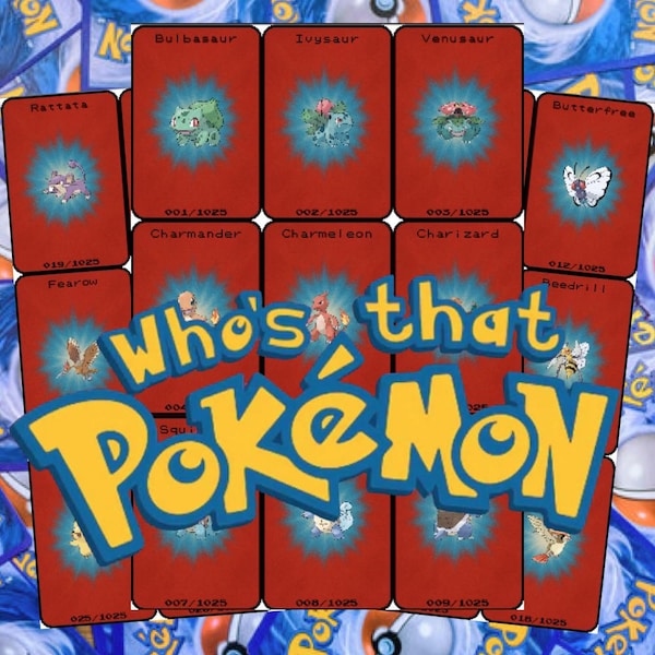 Pokedex Placeholders - Etsy