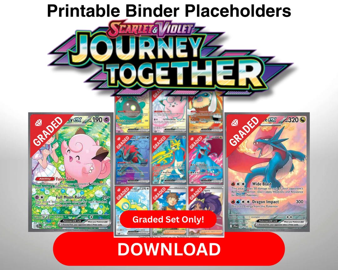 Pokémon TCG Color Graded Overlay Binder Pages PDF for Scarlet and ...