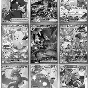 Pokémon TCG 5-in-1 Binder Pages Scarlet and Violet SV9 Journey Together ...
