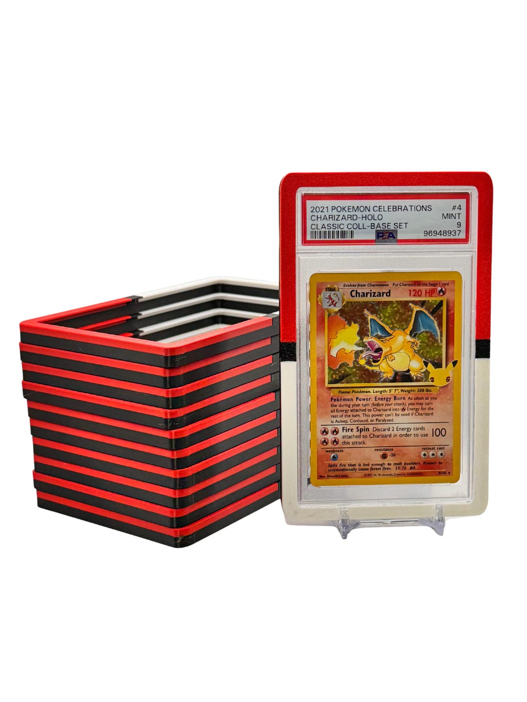 3D Printed Pokéball PSA Card Bumper • Pokémon PSA Slab Protector ...