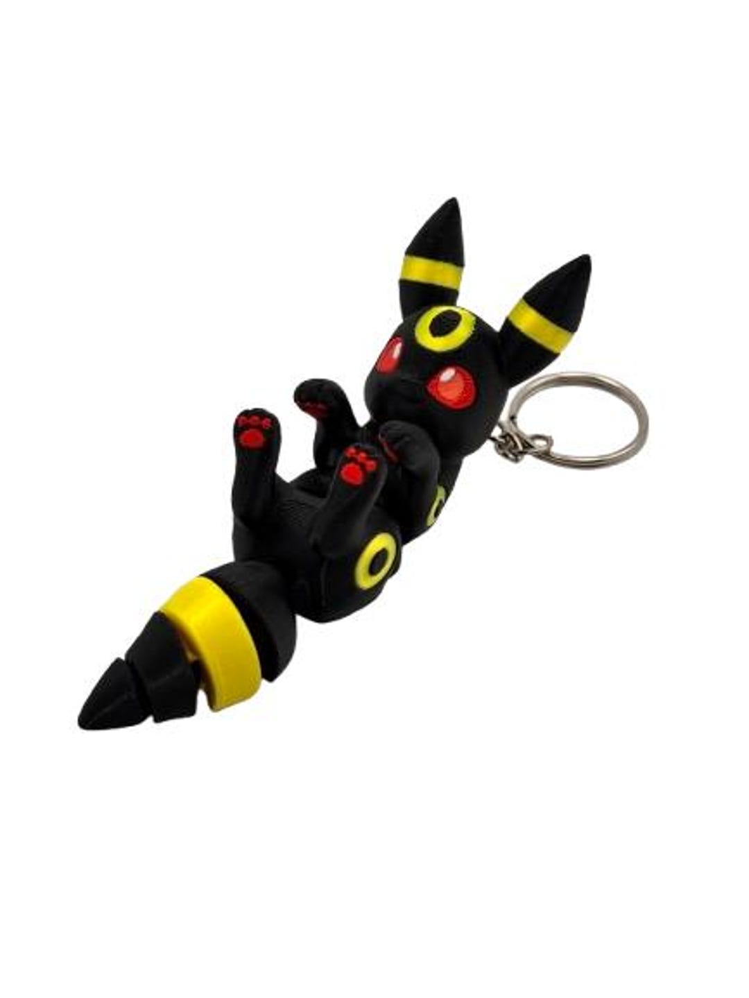 Flexi Umbreon Keychain | 3D Printed Pokémon-inspired Eeveelution Figure ...