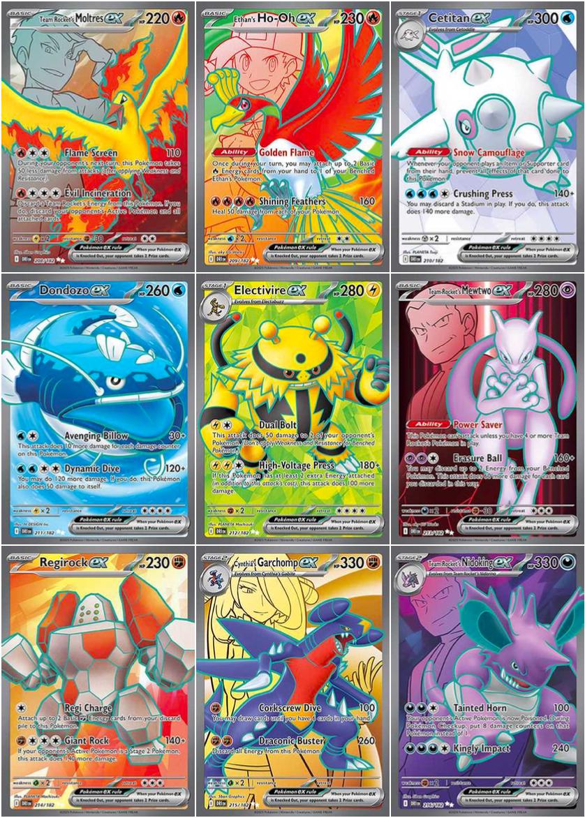 Pokémon TCG 5-in-1 Binder Pages Scarlet and Violet SV10 Destined Rivals ...